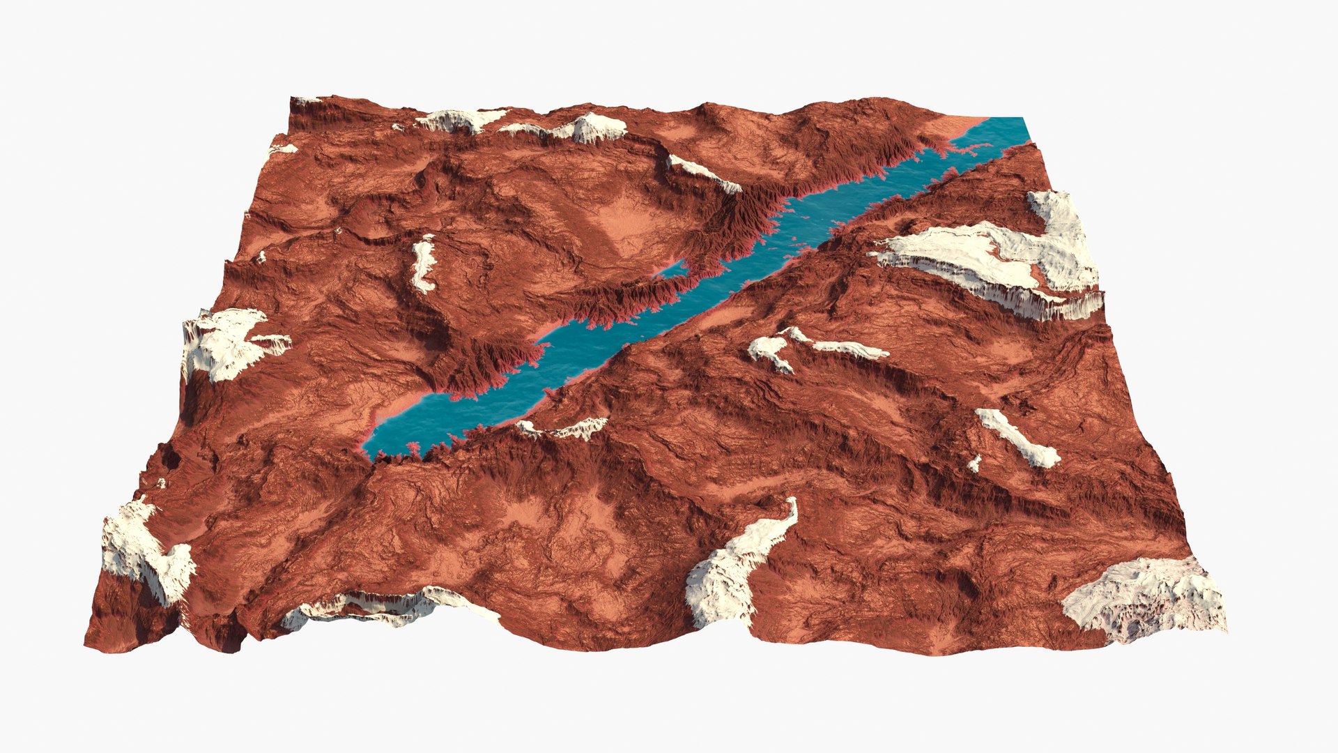 Terrain Retro Model - TurboSquid 2208762