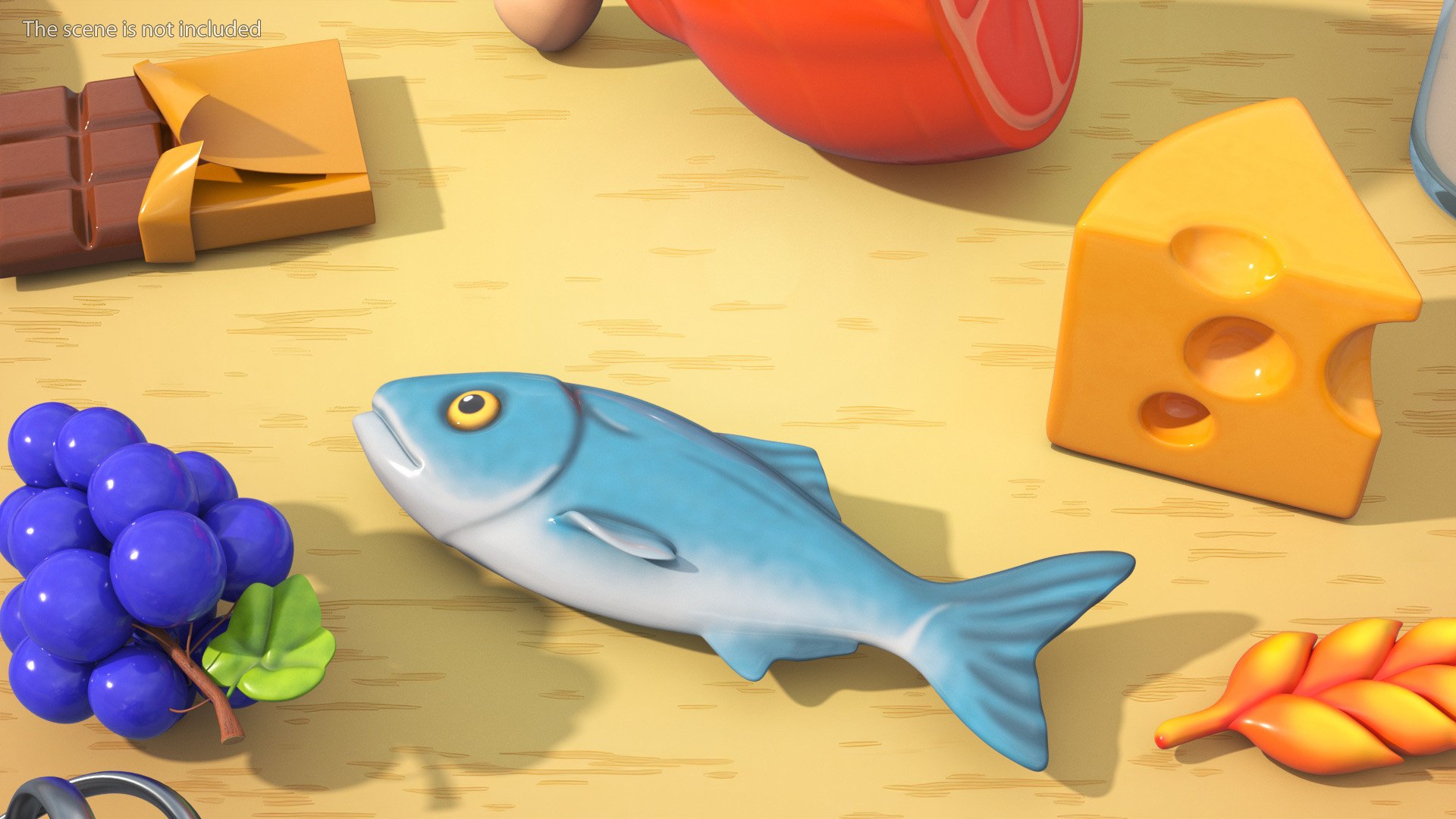 Cartoon Whole Fish 3D - TurboSquid 2434089
