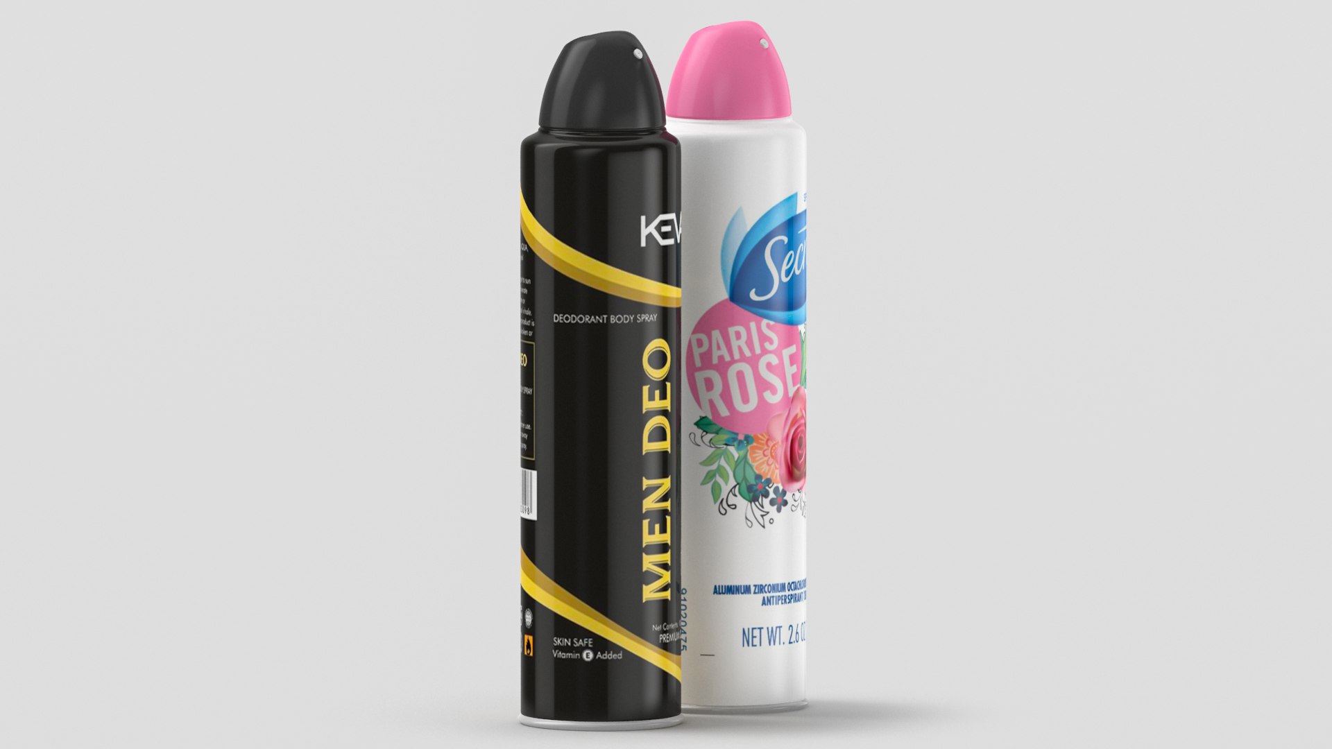 3D Deodorant Spray Set Model - TurboSquid 1589794