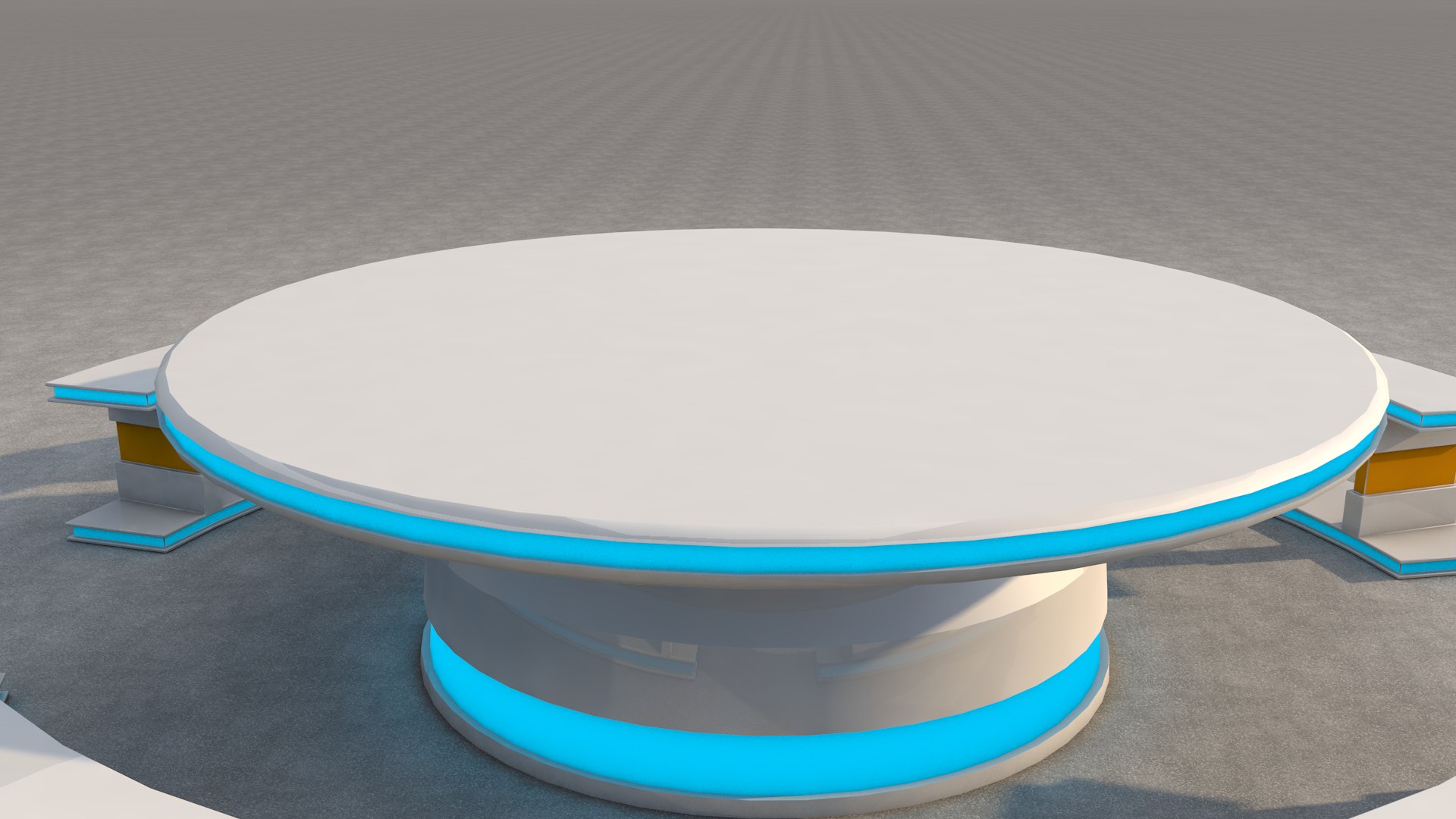 Sci Fi Picnic Table 3D Model - TurboSquid 1545880