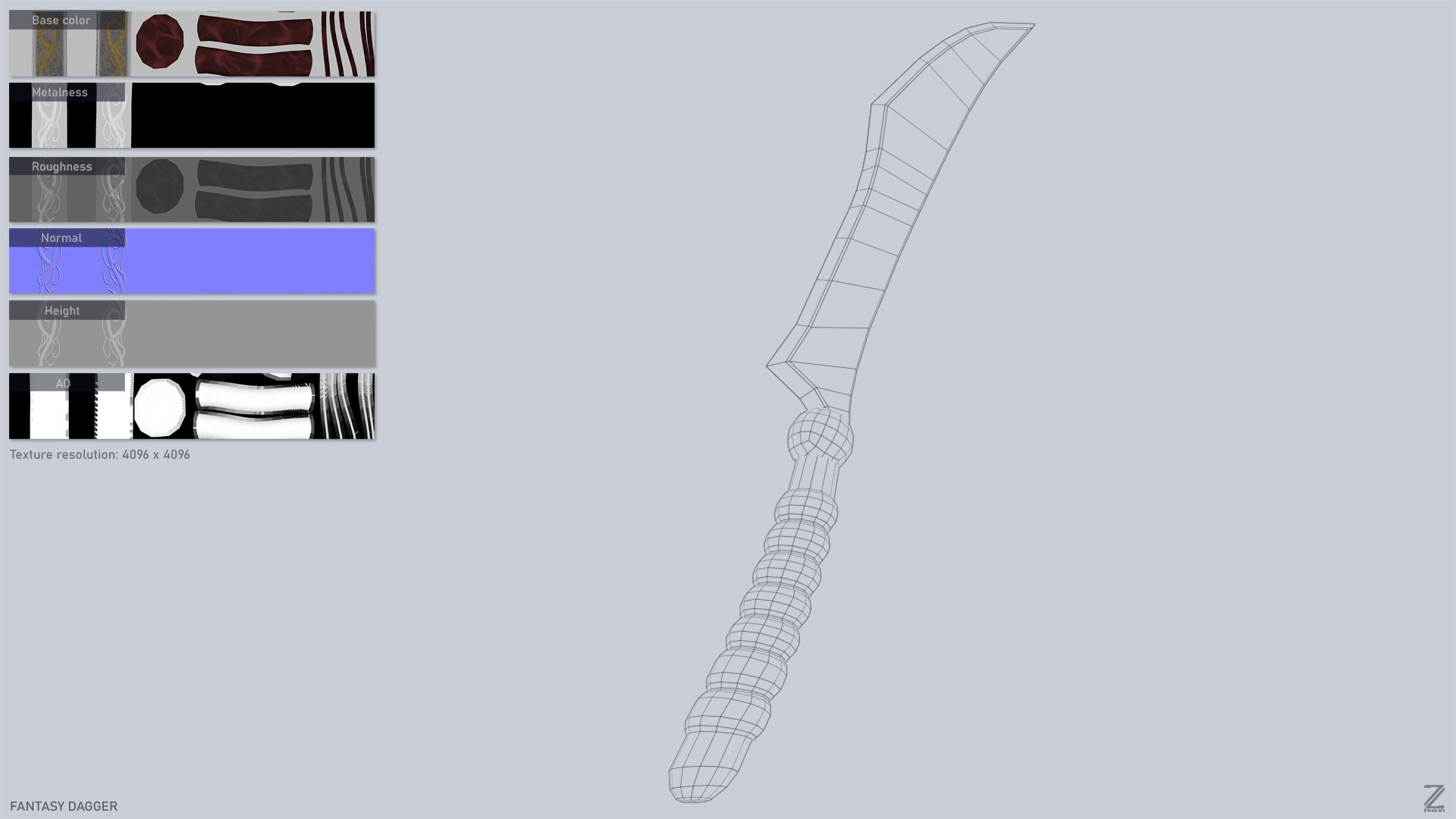 Fantasy Dagger Collection 3D Model - TurboSquid 2231353