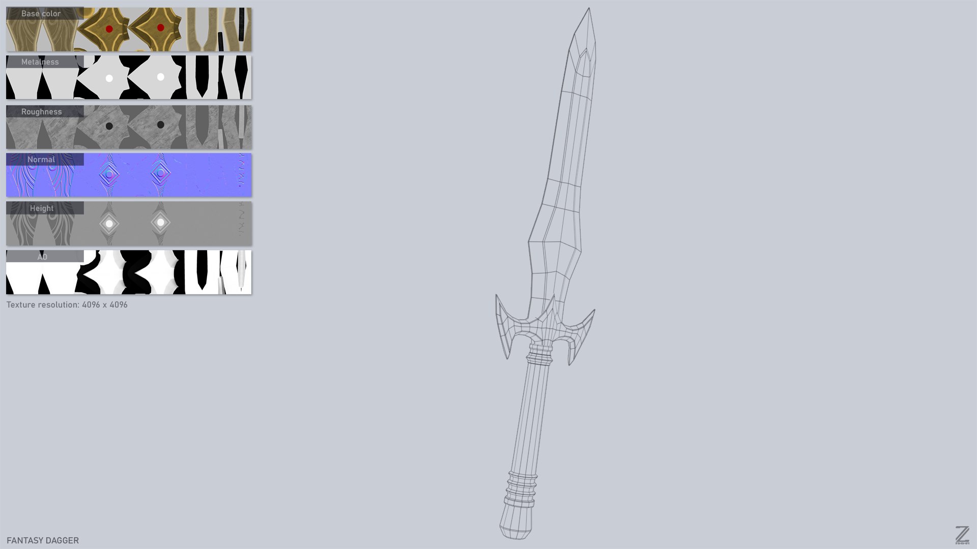 Fantasy Dagger Collection 3D Model - TurboSquid 2231353