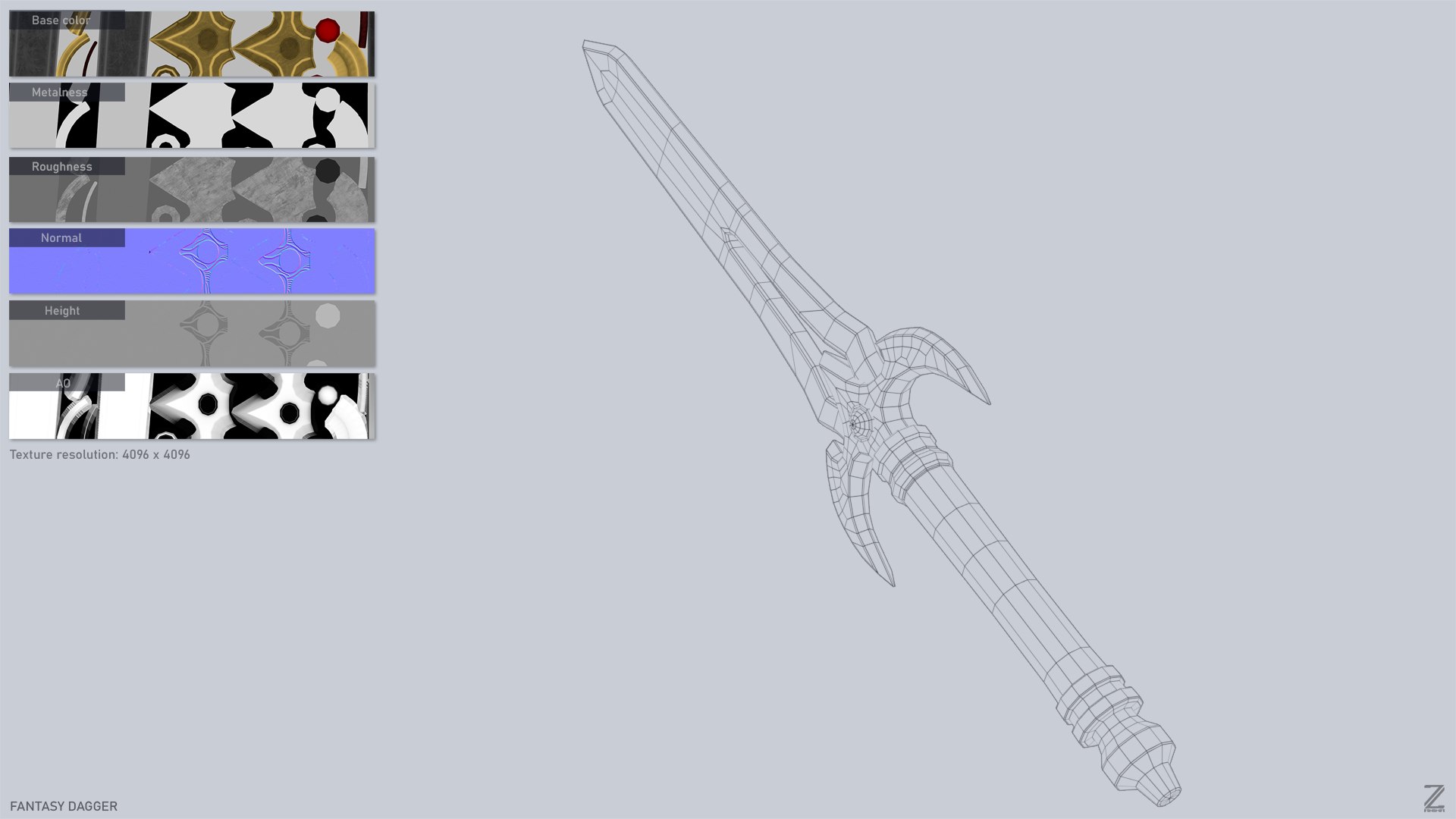 Fantasy Dagger Collection 3D Model - TurboSquid 2231353