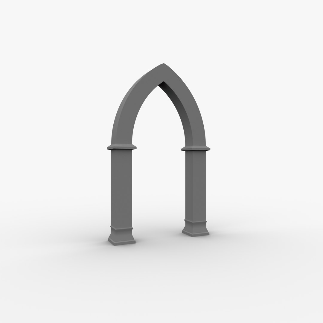 Simple Gothic Arch Model - TurboSquid 1932874