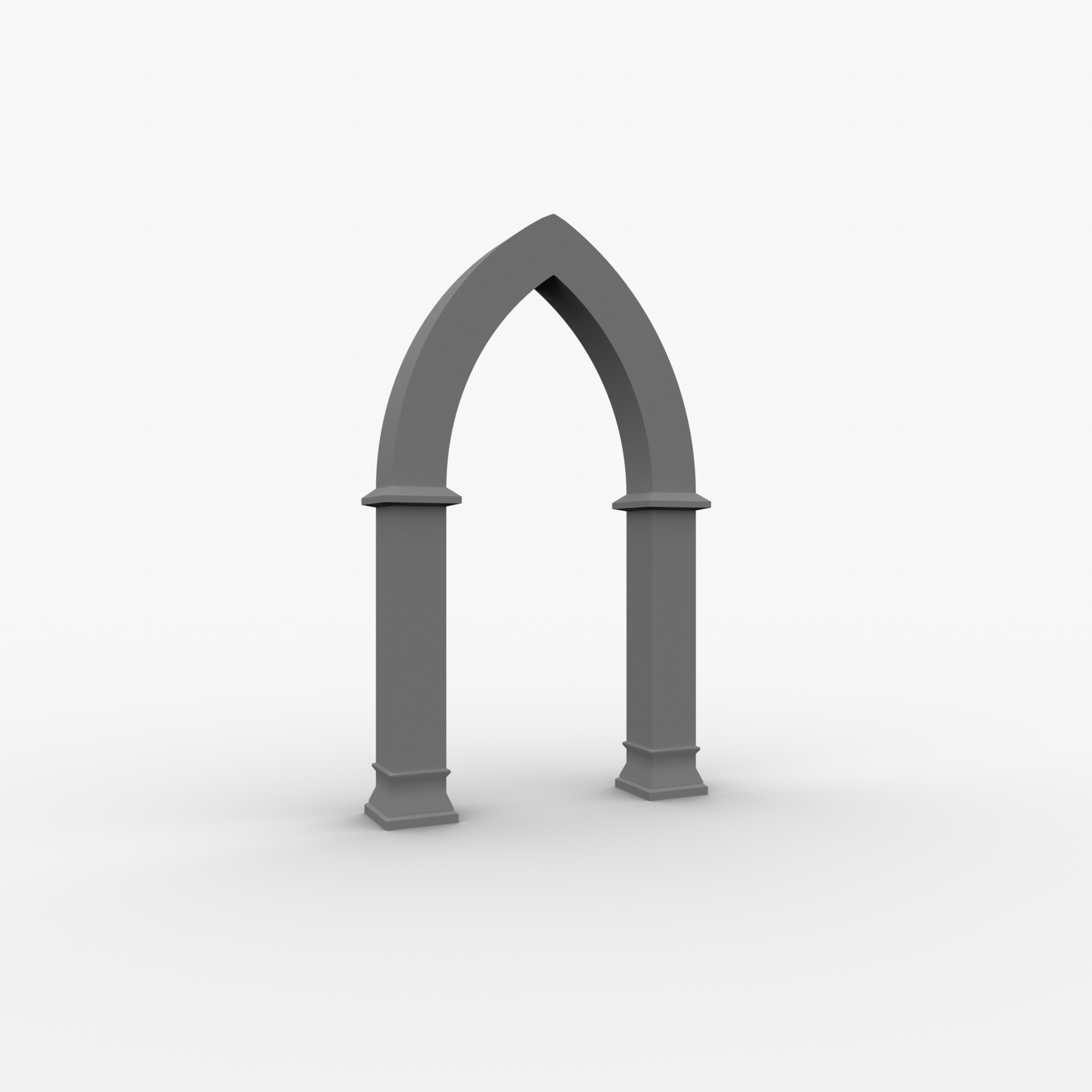 Simple Gothic Arch model - TurboSquid 1932874
