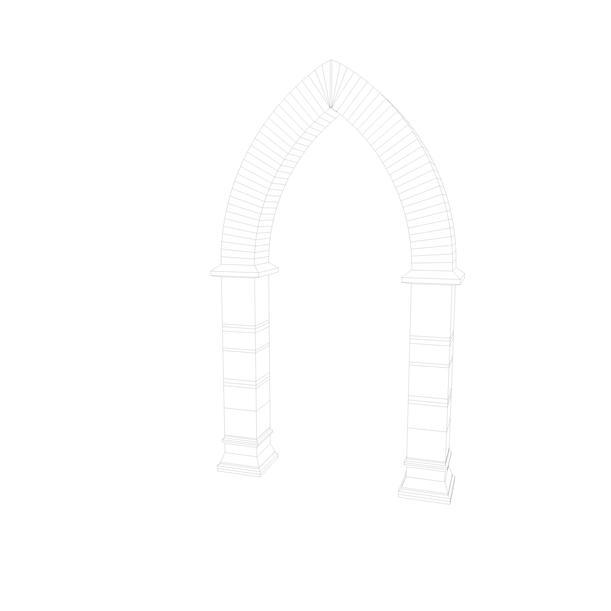 Simple Gothic Arch model - TurboSquid 1932874