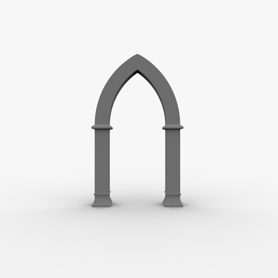Simple Gothic Arch Model - TurboSquid 1932874