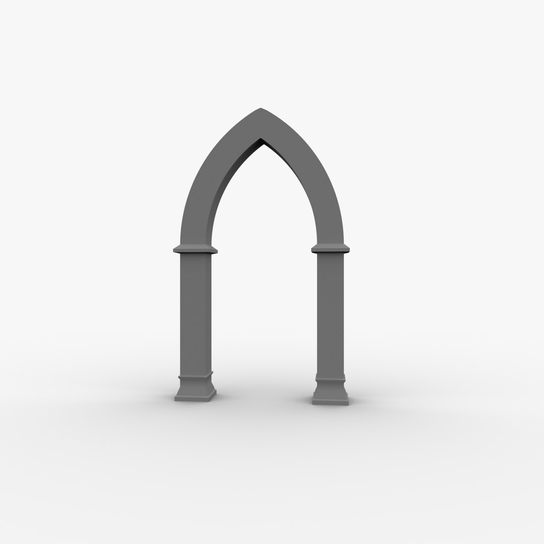 Simple Gothic Arch Model - TurboSquid 1932874