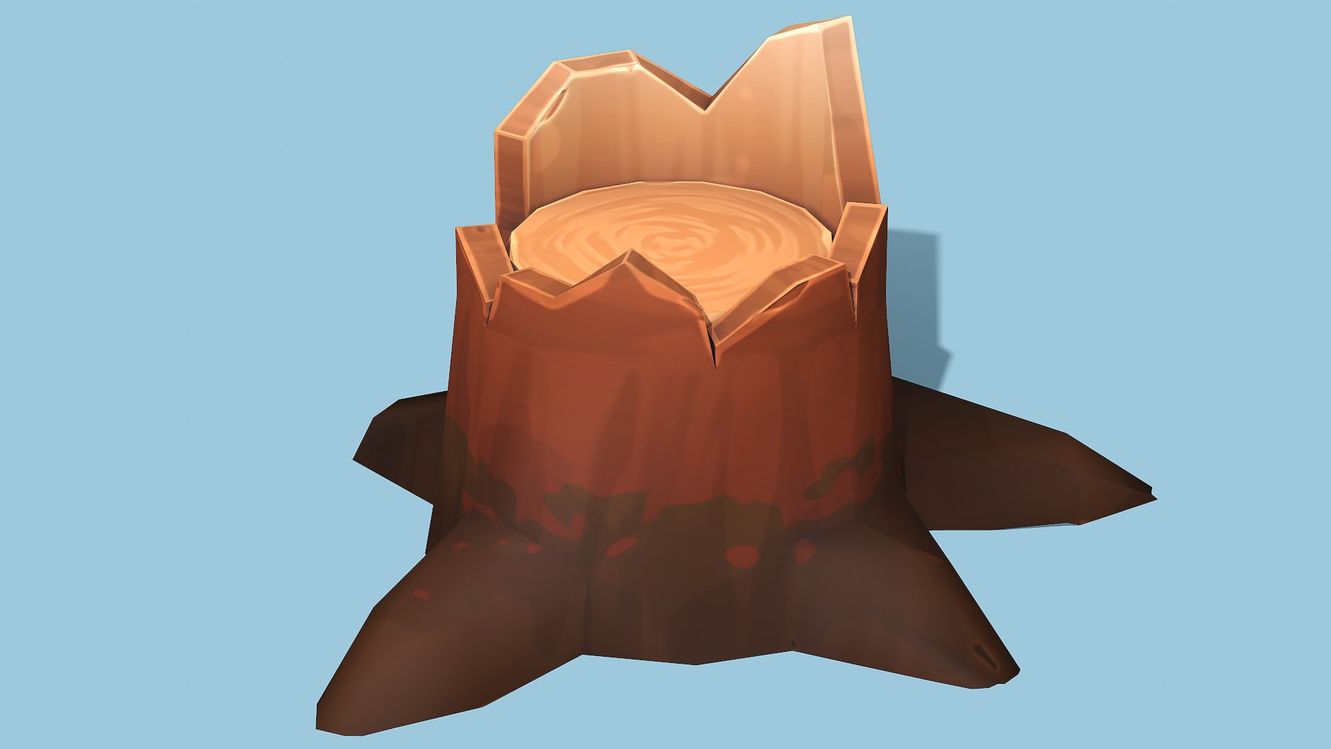 Stylized Stump - PBR Game Ready 3D - TurboSquid 2049883