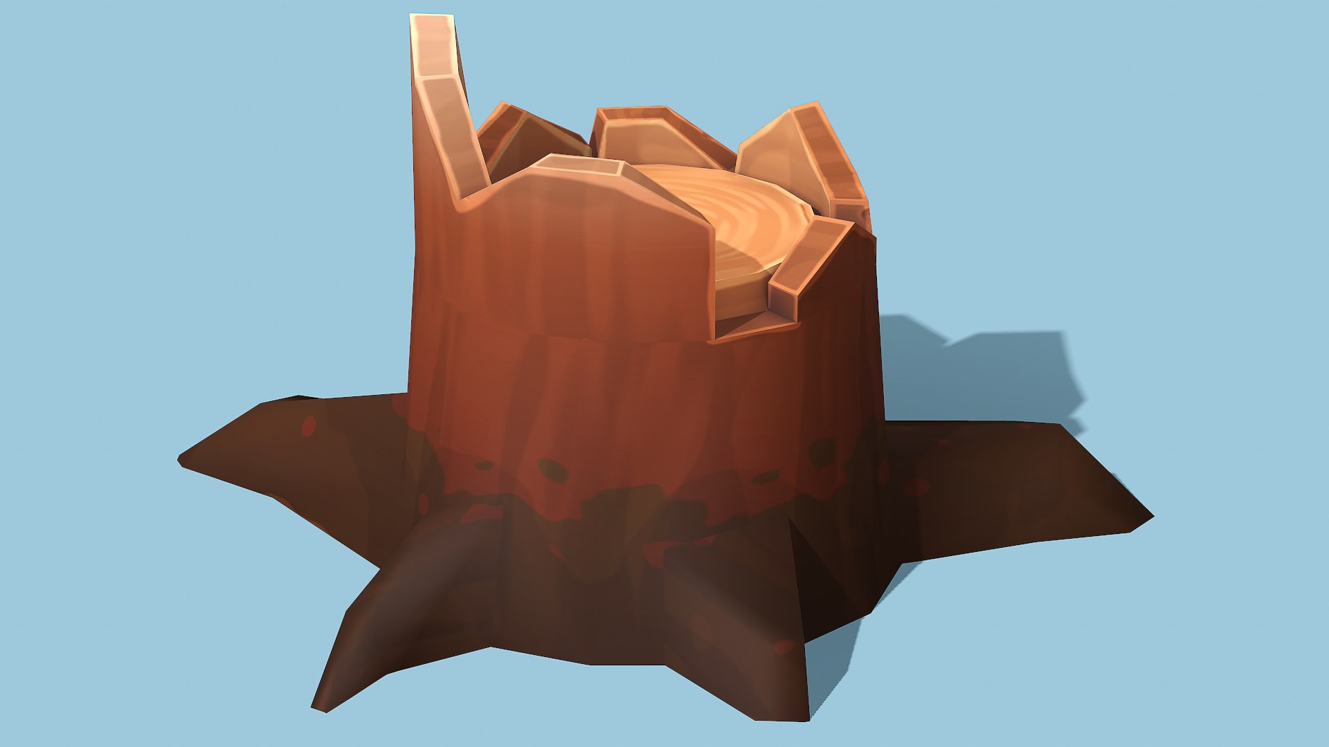 Stylized Stump - PBR Game Ready 3D - TurboSquid 2049883