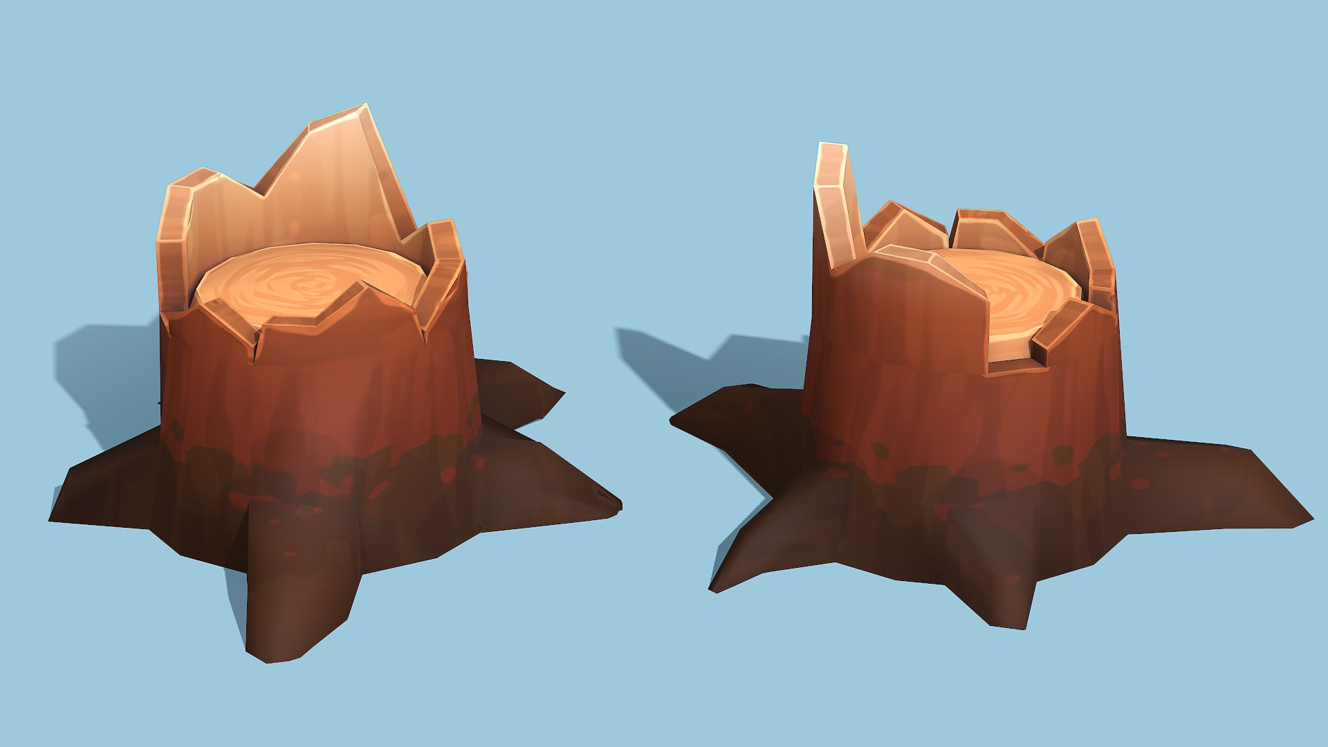 Stylized Stump - PBR Game Ready 3D - TurboSquid 2049883