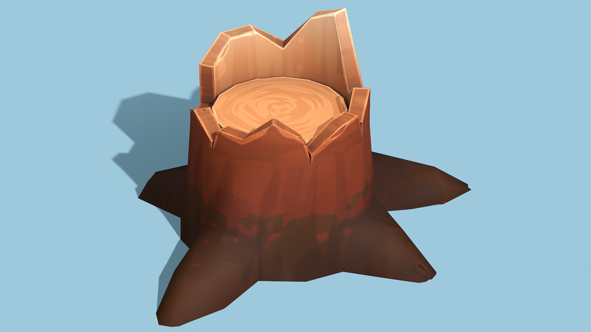 Stylized Stump - PBR Game Ready 3D - TurboSquid 2049883