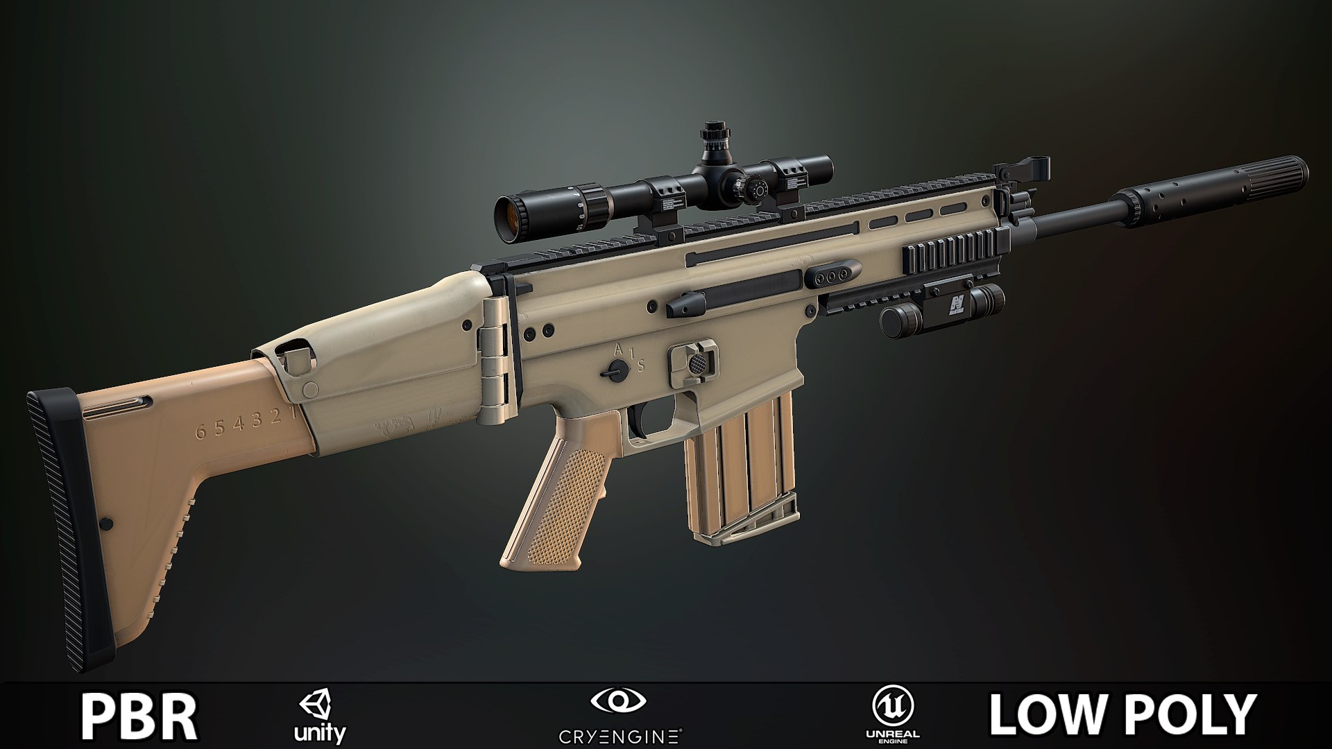 3D Scar H Model - TurboSquid 1167981