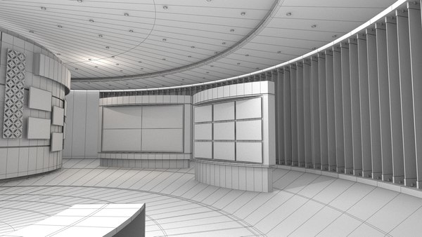 Virtual set weather studio 3D model - TurboSquid 1667480