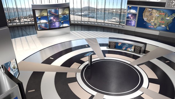 Virtual set weather studio 3D model - TurboSquid 1667480