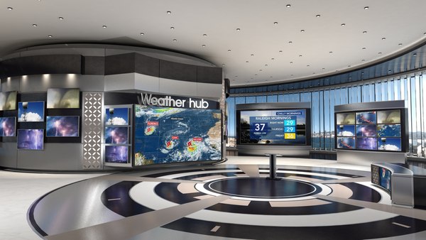 Virtual set weather studio 3D model - TurboSquid 1667480