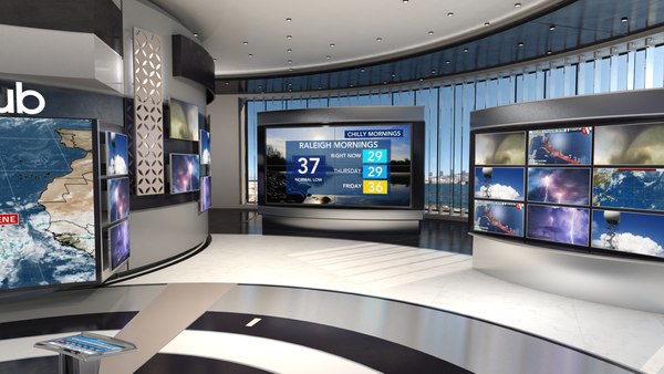 Virtual set weather studio 3D model - TurboSquid 1667480