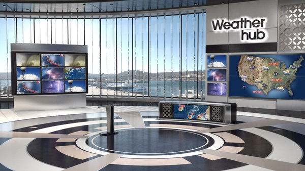 Virtual set weather studio 3D model - TurboSquid 1667480