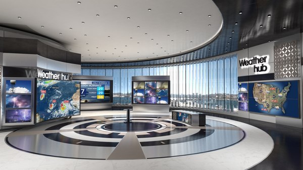 Virtual set weather studio 3D model - TurboSquid 1667480