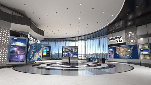 Virtual set weather studio 3D model - TurboSquid 1667480