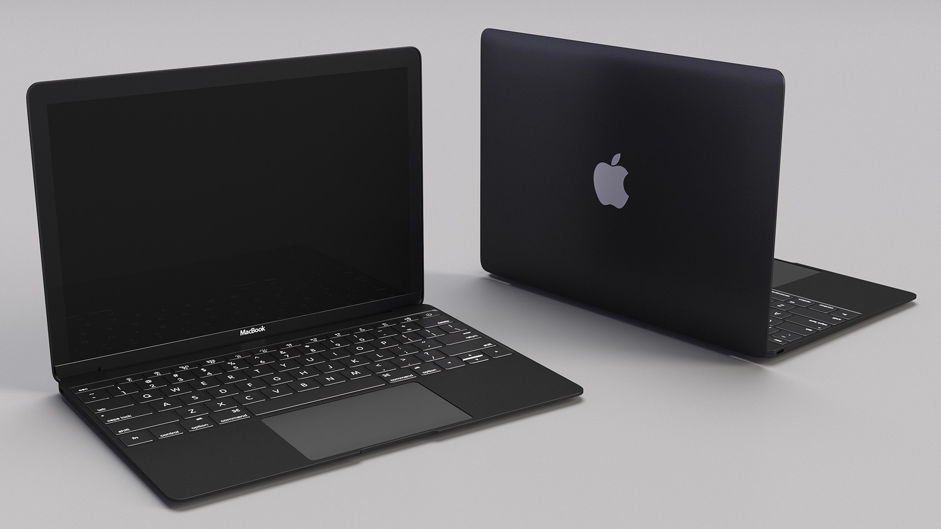 Apple MacBook Laptop Black 3D Model - TurboSquid 2214659