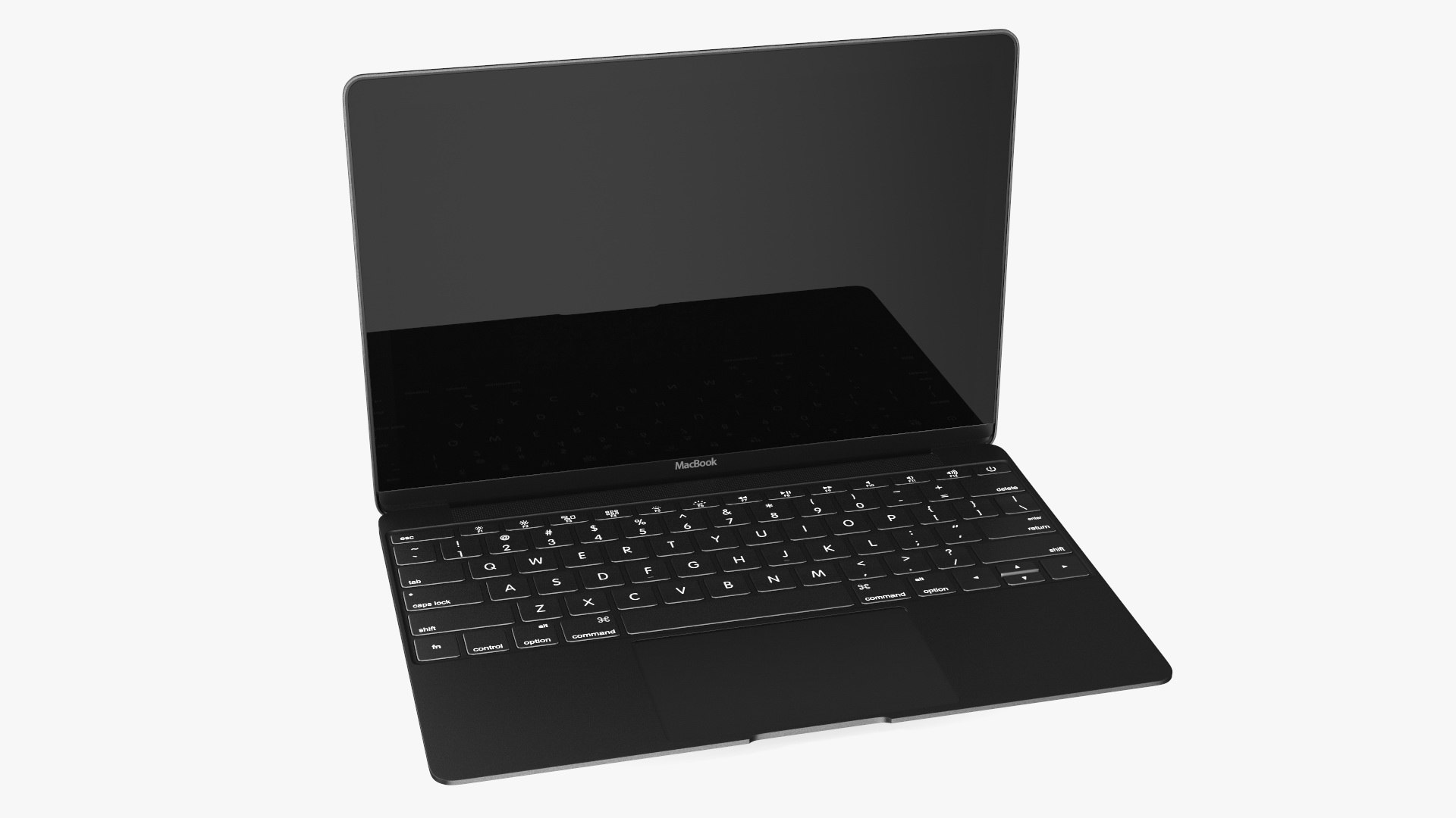 Apple MacBook Laptop Black 3D Model - TurboSquid 2214659