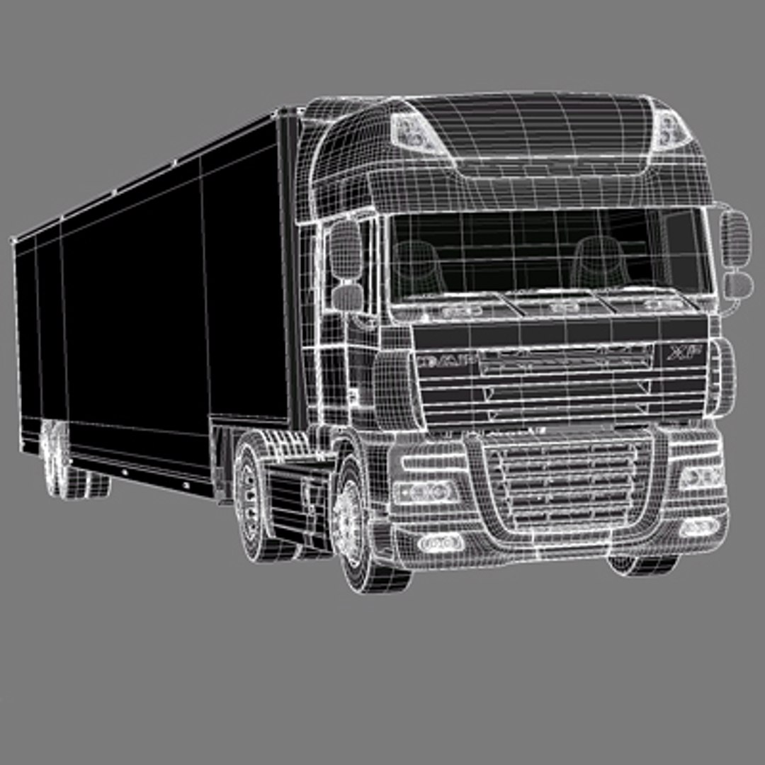 3d daf xf 105 model