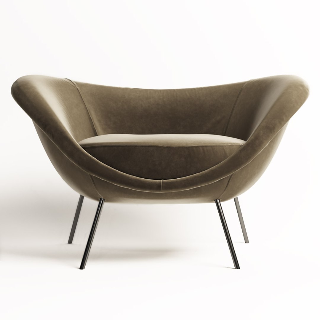 3D arm chair molteni - TurboSquid 1258756