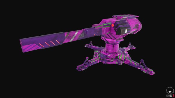 Sci fi turret pbr 3D model - TurboSquid 1361422