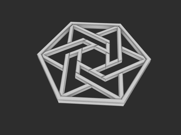 3D model star david hexagon - TurboSquid 1417416