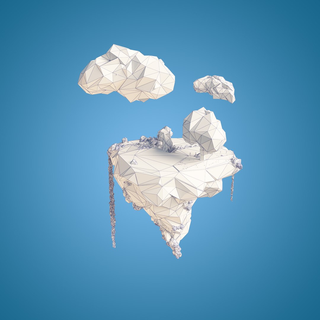 Floating Island 3d Model