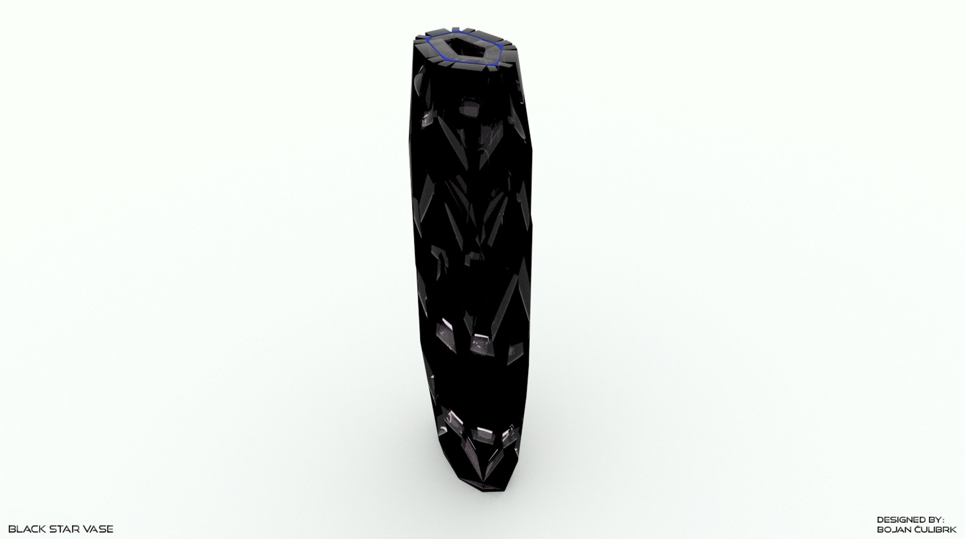 3d Triangular Vase Model