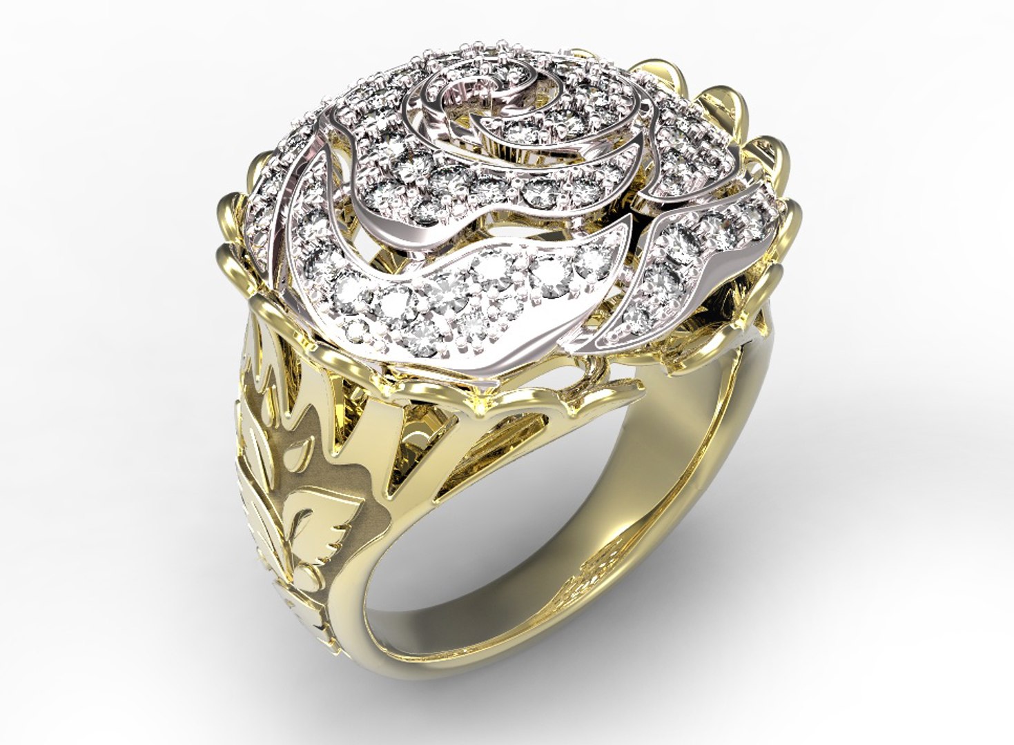 3d gold ring model