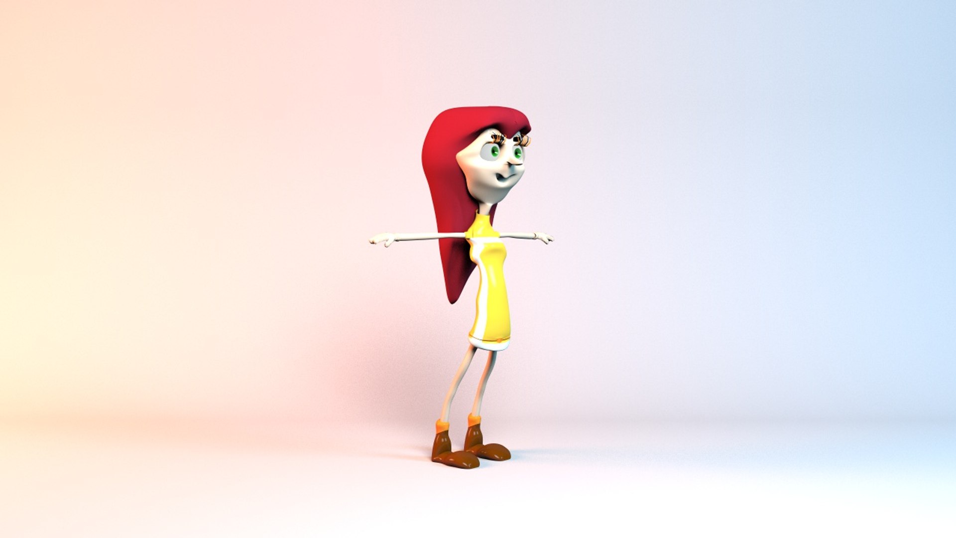 free c4d model cartoon character