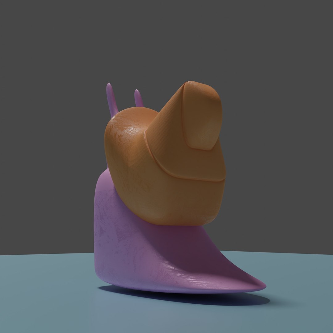 Cartoon Snail With Shell 3D Model - TurboSquid 2214396