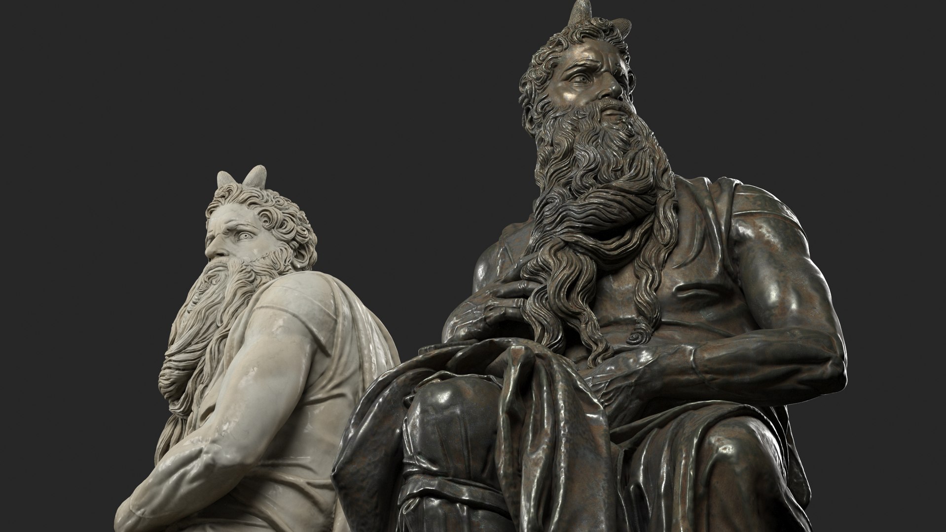 3D Moses Sculpture Michelangelo Model - TurboSquid 1303325