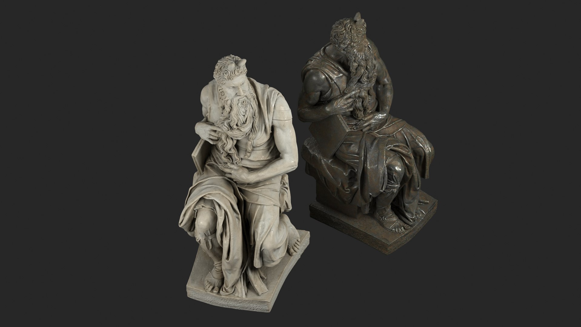 3D moses sculpture michelangelo model - TurboSquid 1303325