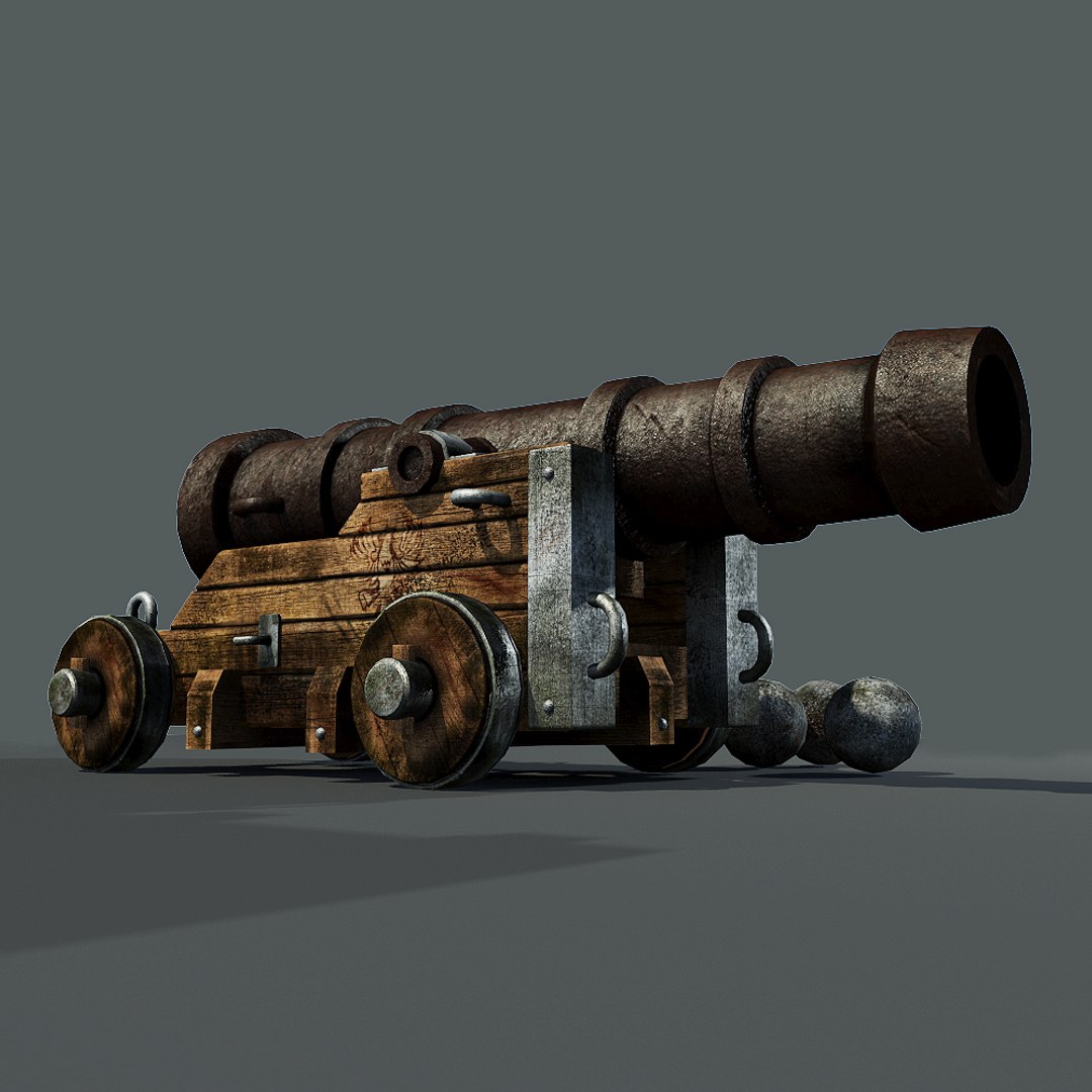3ds max medieval cannon