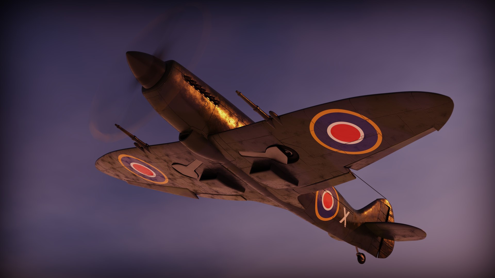 Supermarine Spitfire - Blender - Rigged And Texture Baked 3D Model ...