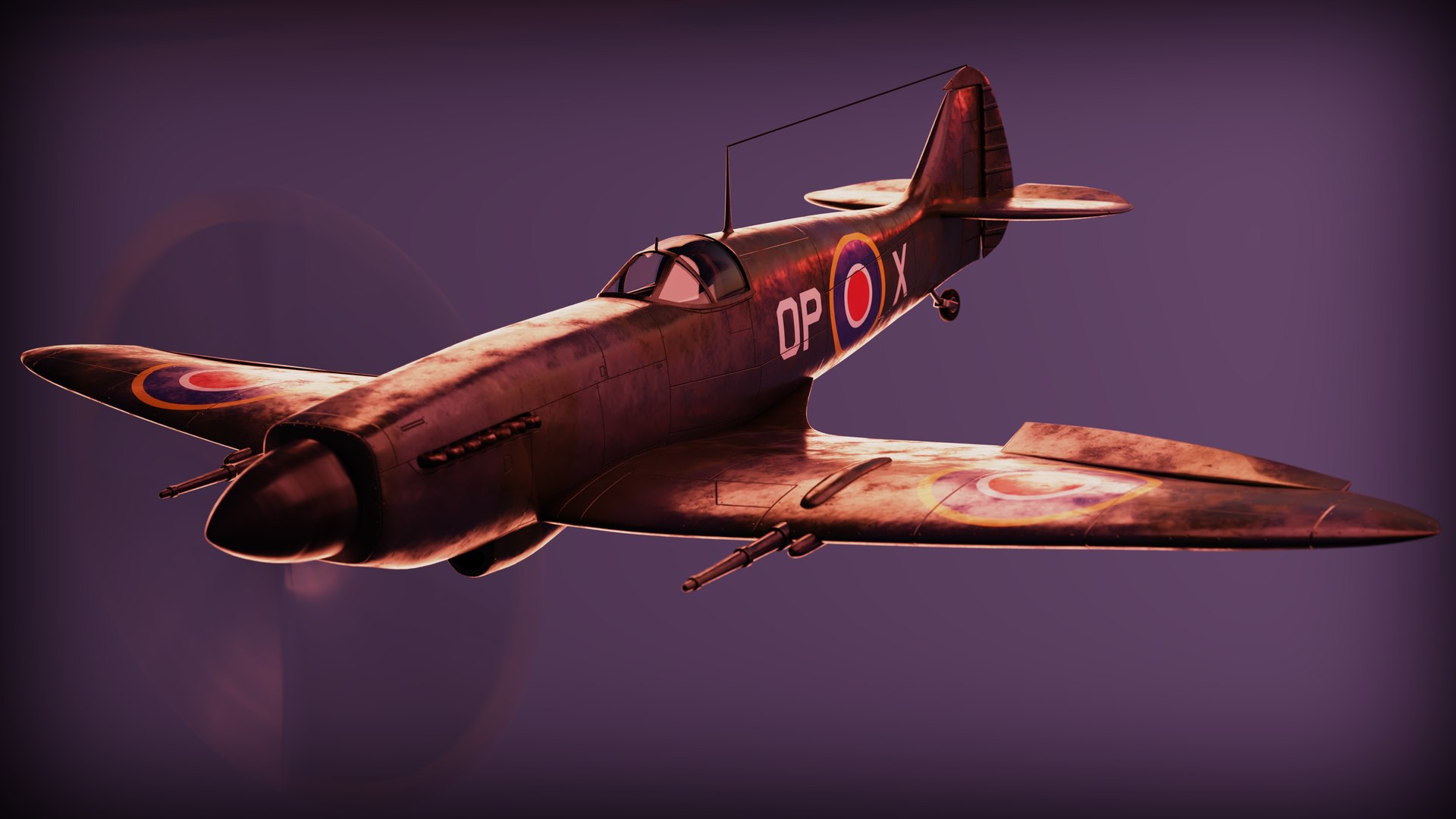 Supermarine Spitfire - Blender - Rigged And Texture Baked 3D Model ...