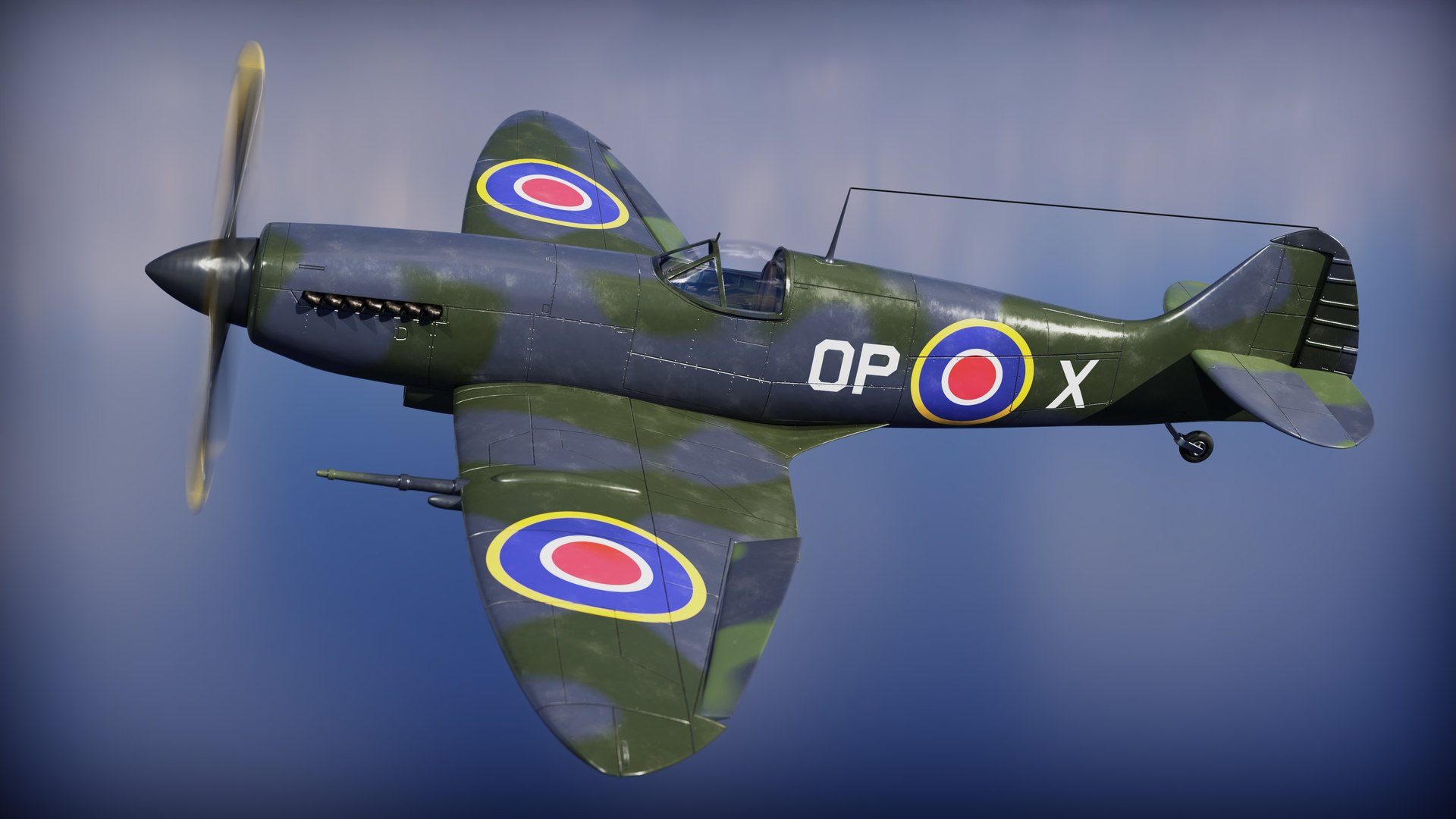 Supermarine Spitfire - Blender - Rigged And Texture Baked 3D Model ...