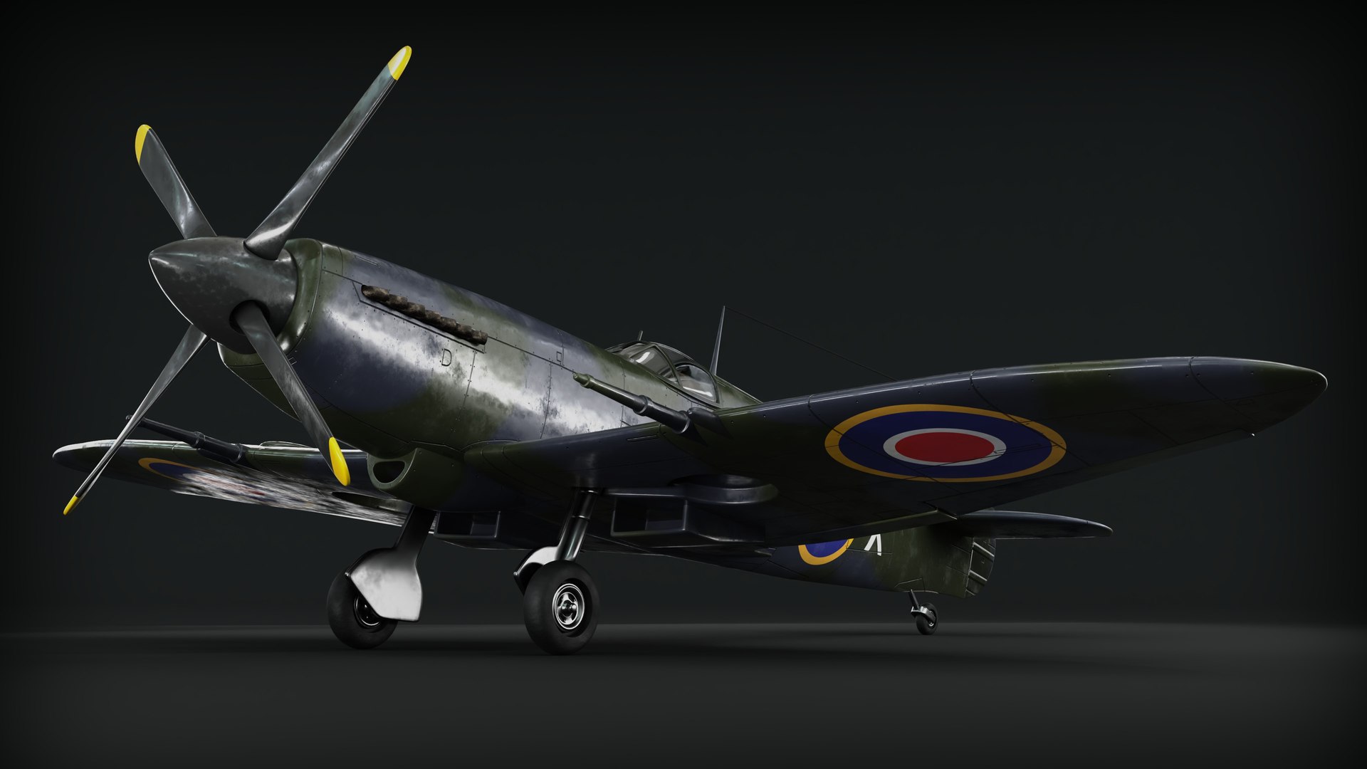 Supermarine Spitfire - Blender - Rigged And Texture Baked 3D Model ...