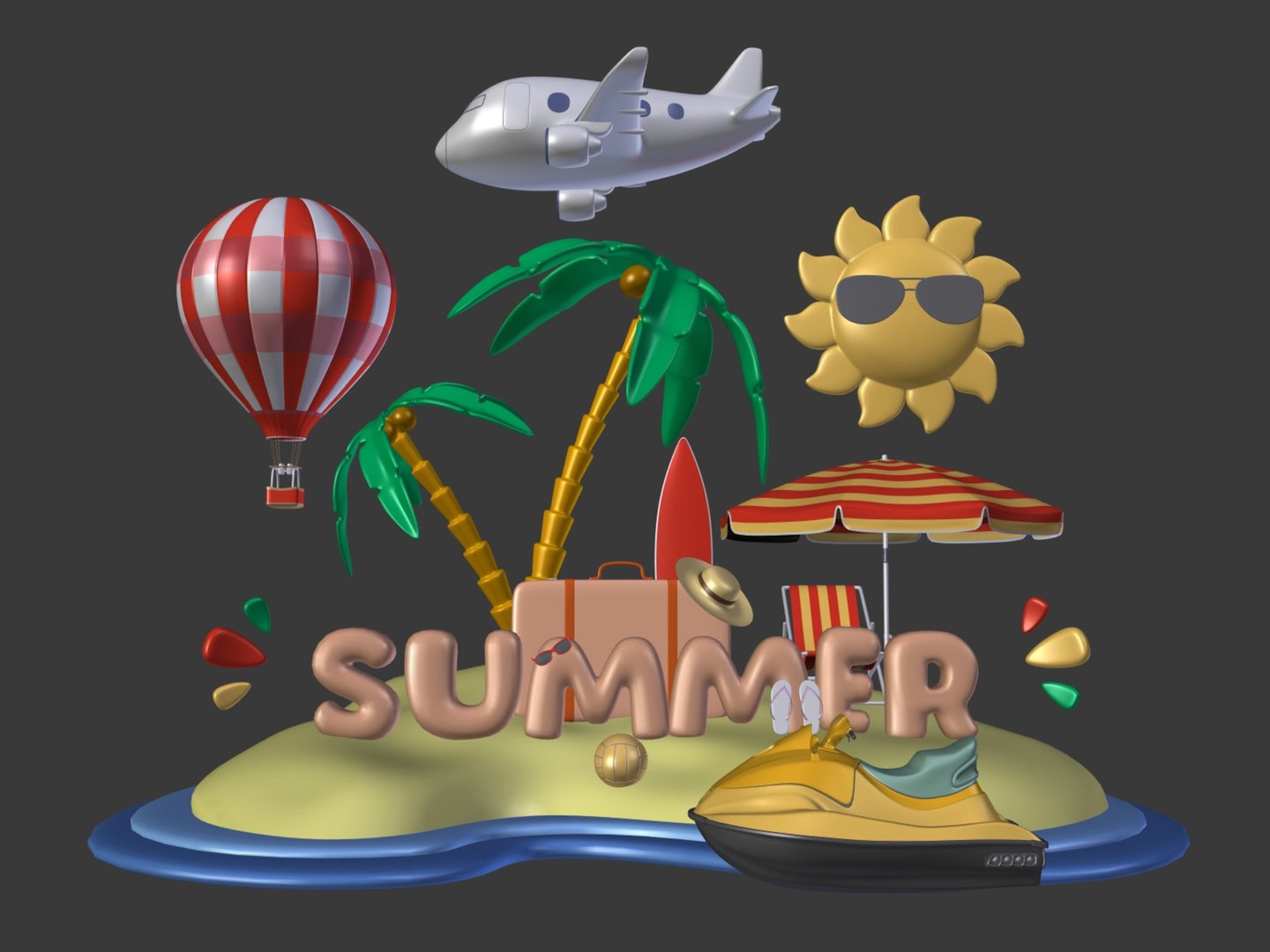Summer 3D model - TurboSquid 1587492