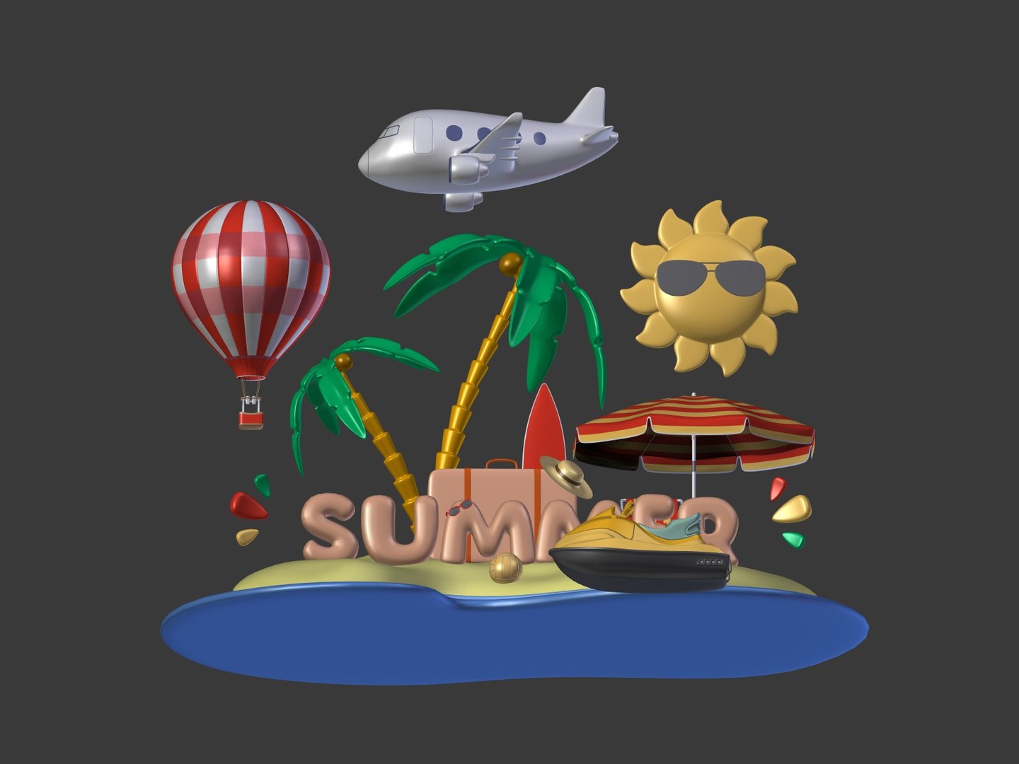 Summer 3D model - TurboSquid 1587492