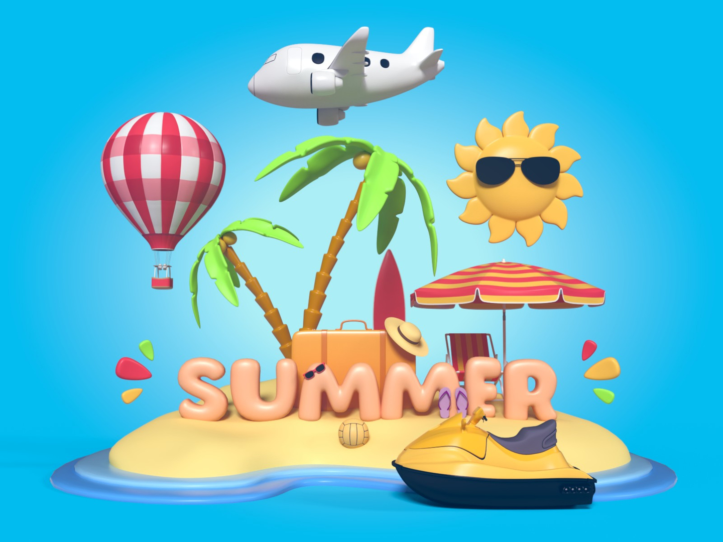 Summer 3D model - TurboSquid 1587492