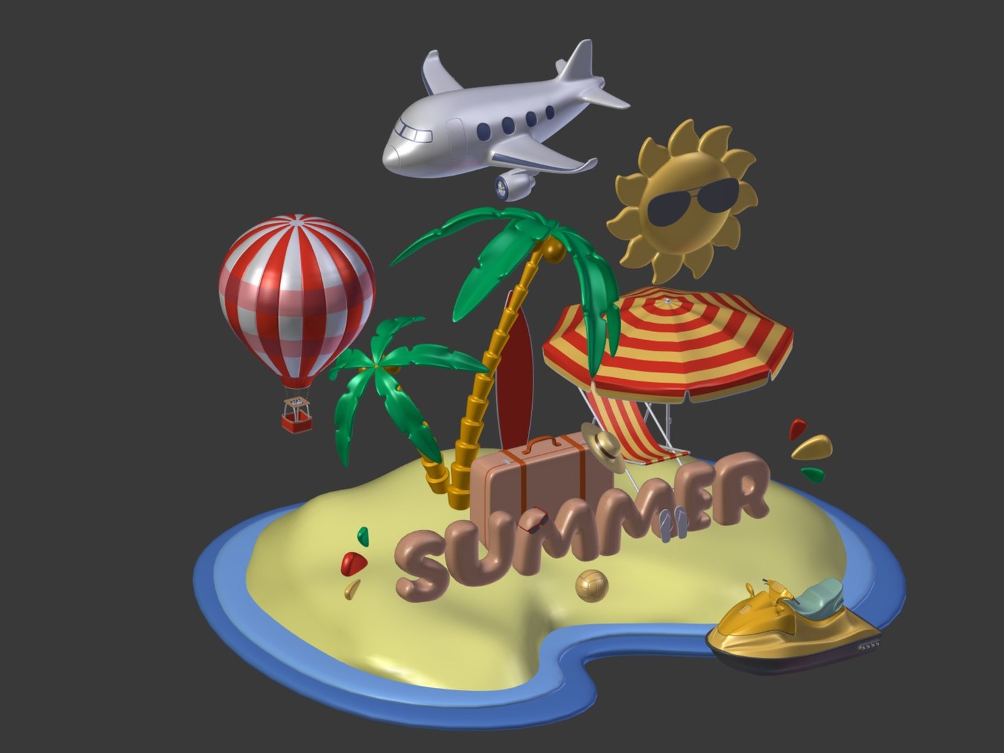 Summer 3D model - TurboSquid 1587492