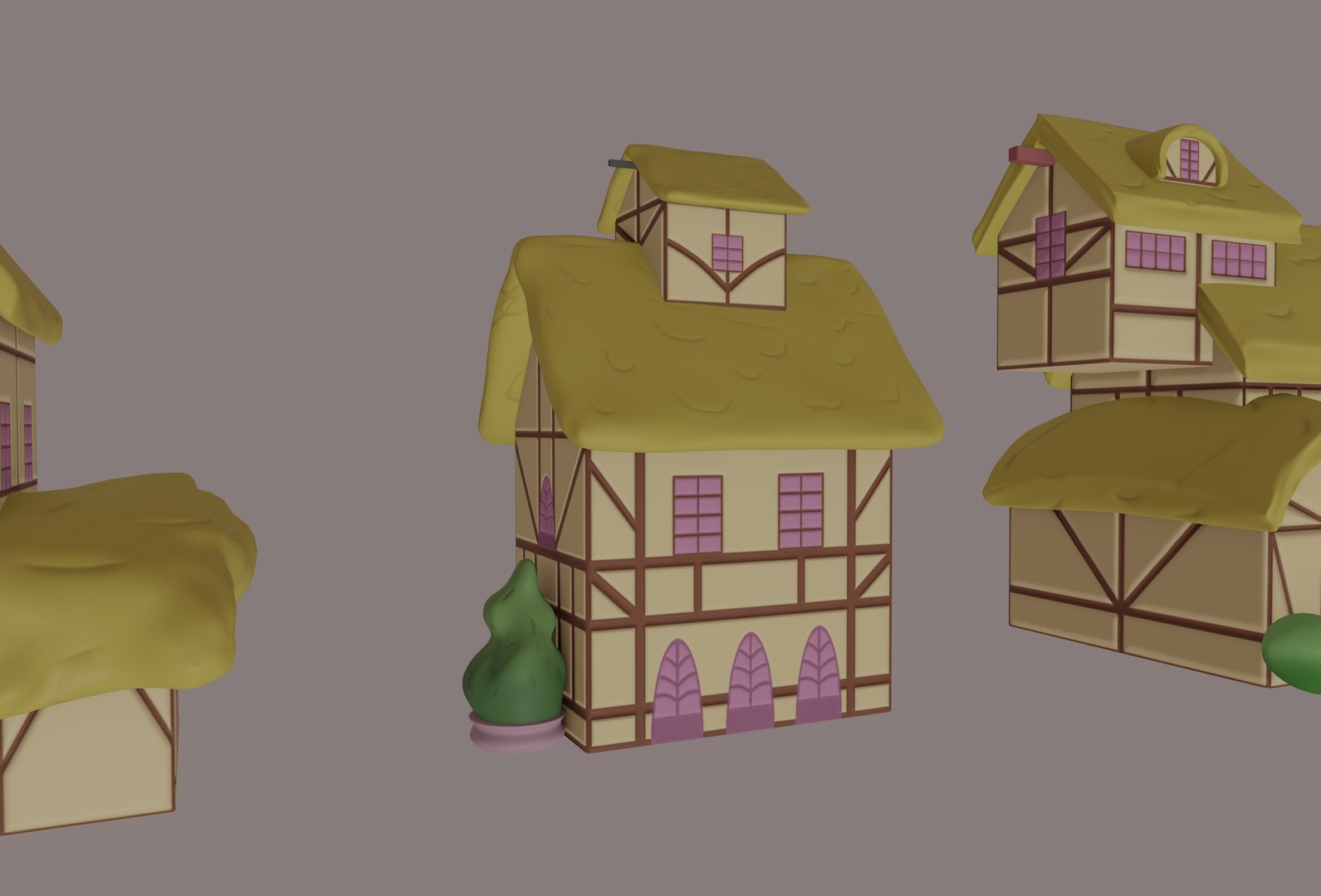 Toon Houses 3D - TurboSquid 1869495