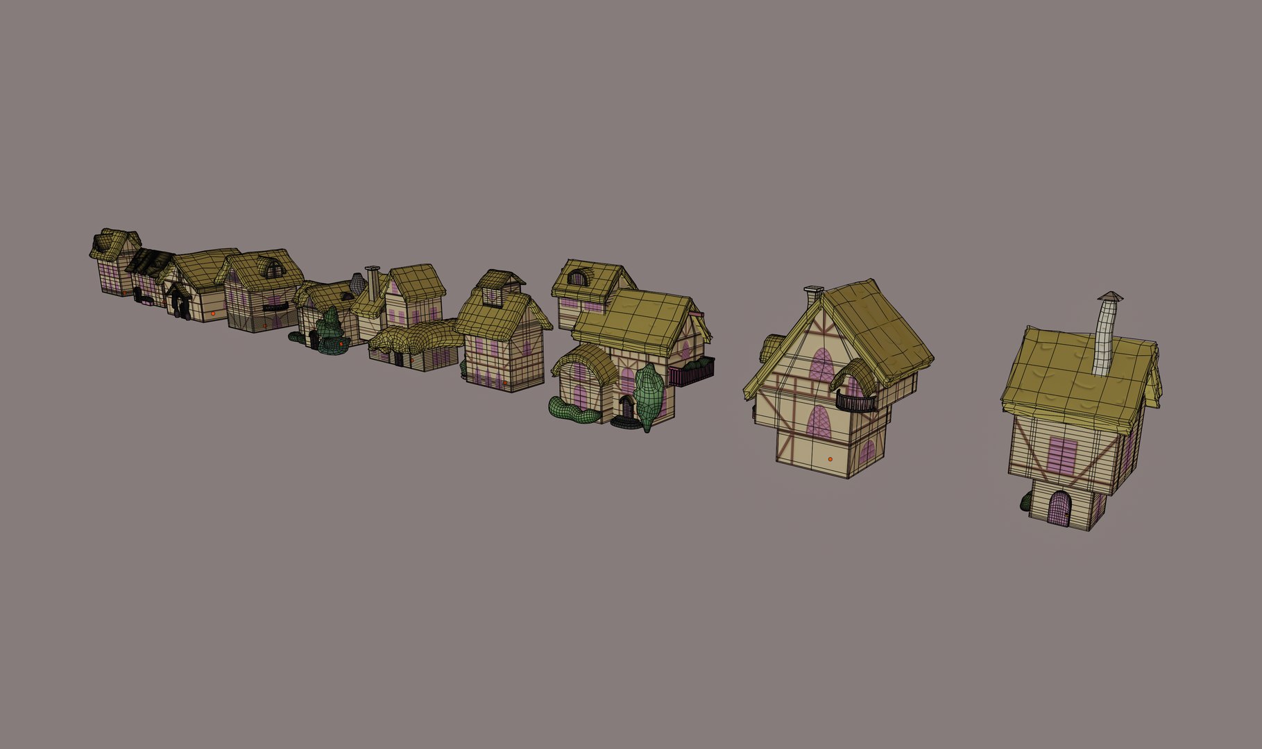 Toon Houses 3D - TurboSquid 1869495