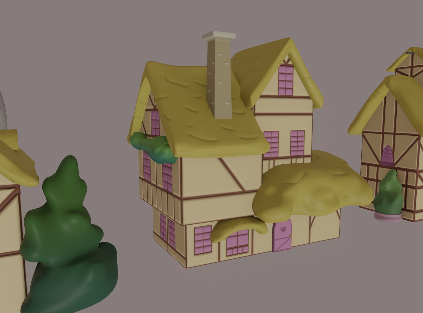 Toon Houses 3D - TurboSquid 1869495