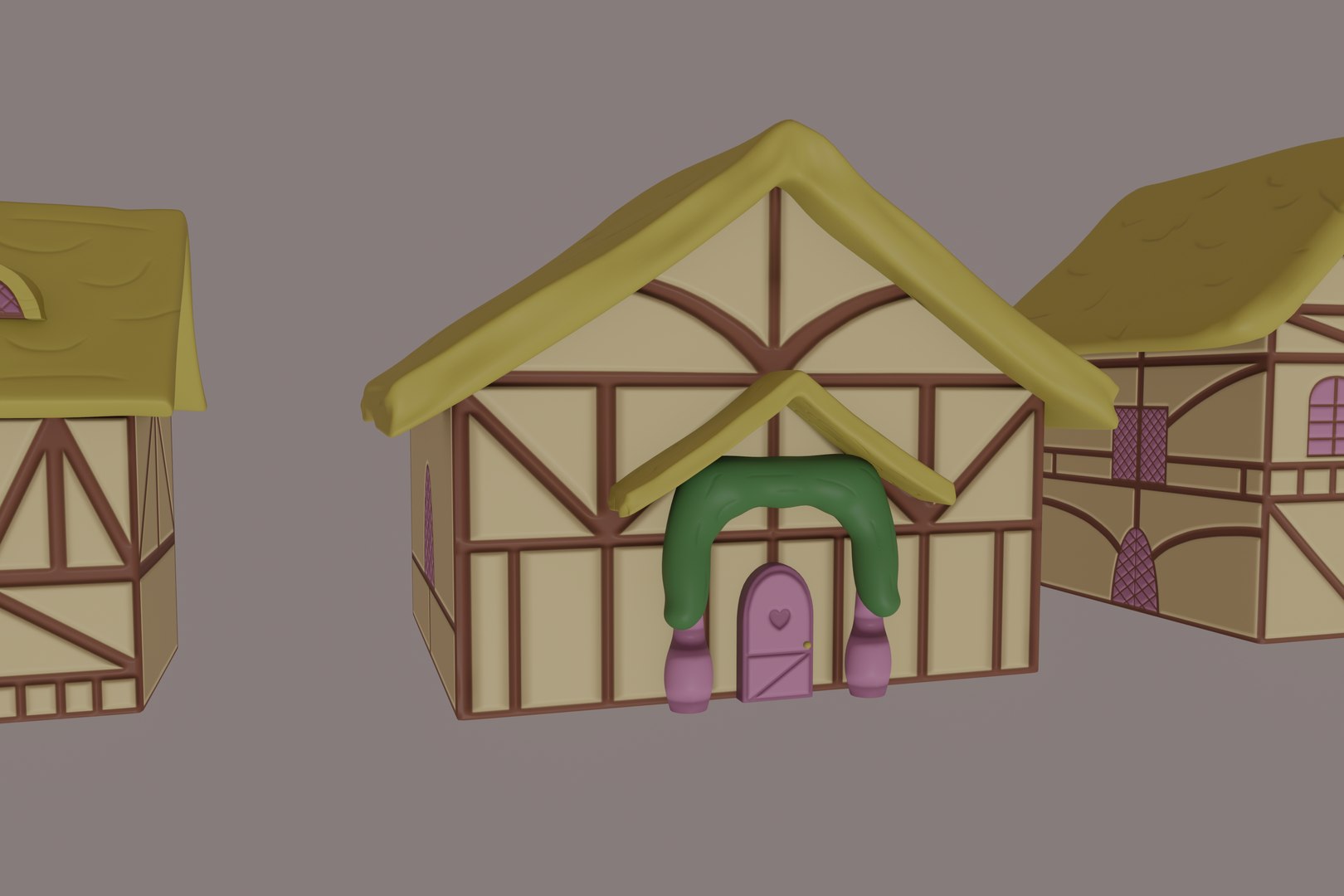 Toon Houses 3D - TurboSquid 1869495